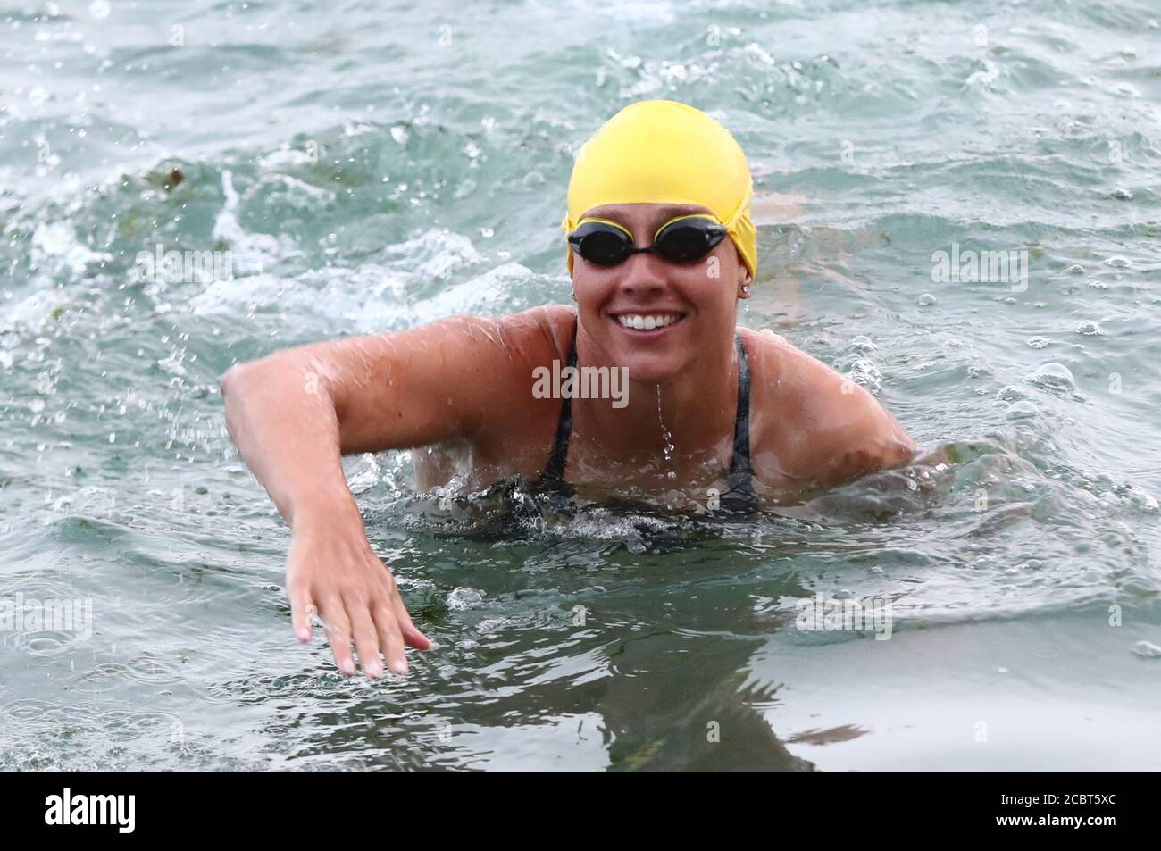 Record breaking swimming attempt across english channel hi-res stock ...