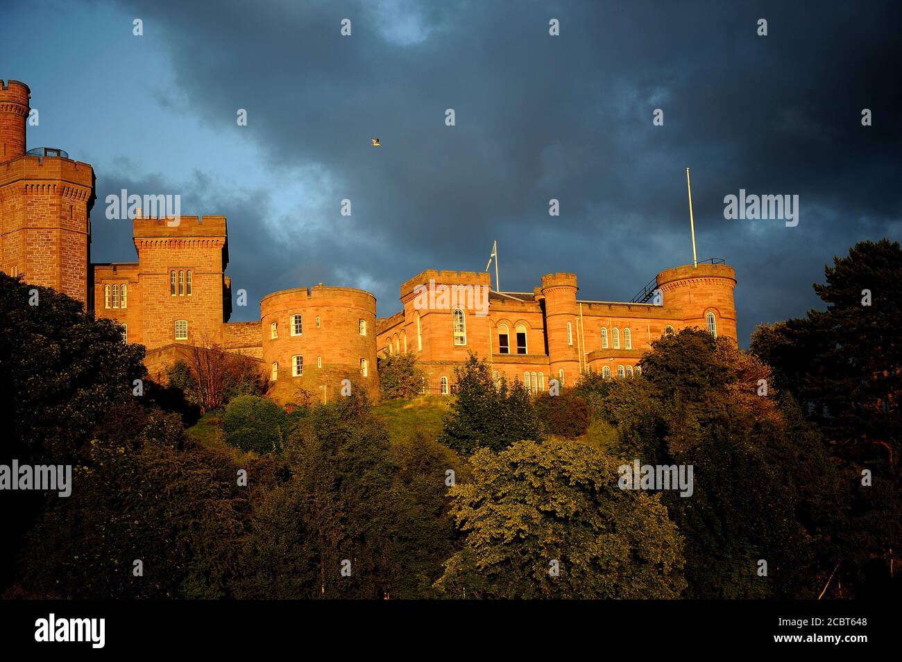 Sunset on Inverness Castle (August 2020 Stock Photo - Alamy