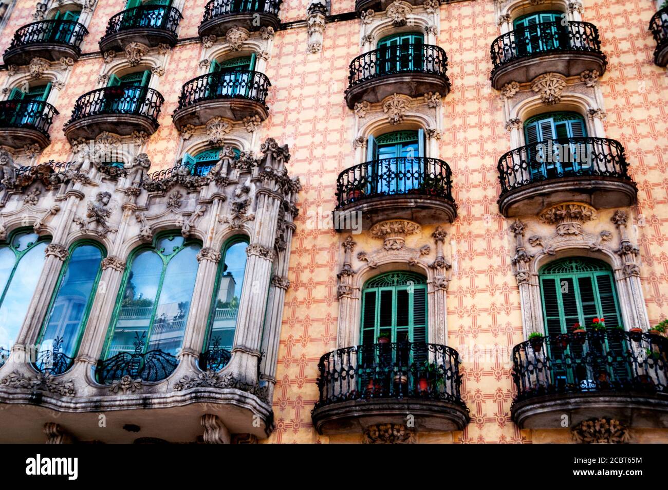 Catalan Modernism La Casa Ramos, Barcelona, Spain Stock Photo - Alamy