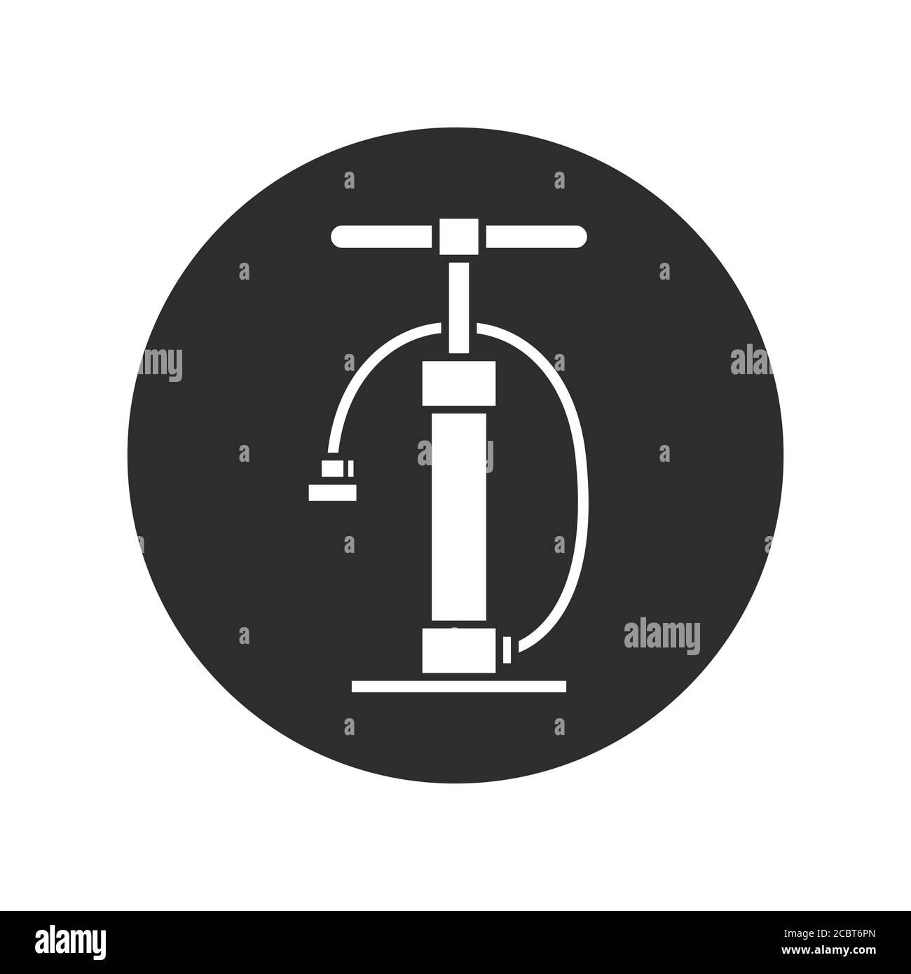 bicycle pump line icon, vector simple illustration Stock Vector Image ...