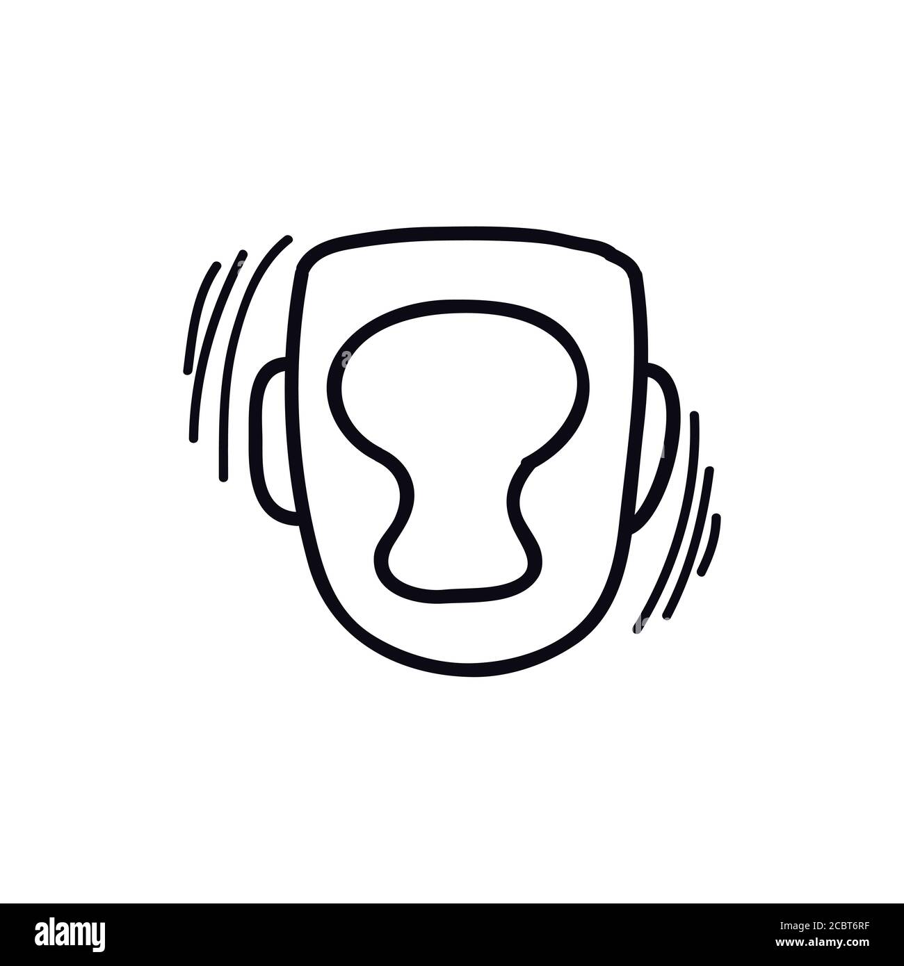 Boxing helmet isolated vector vectors Stock Vector Images - Alamy
