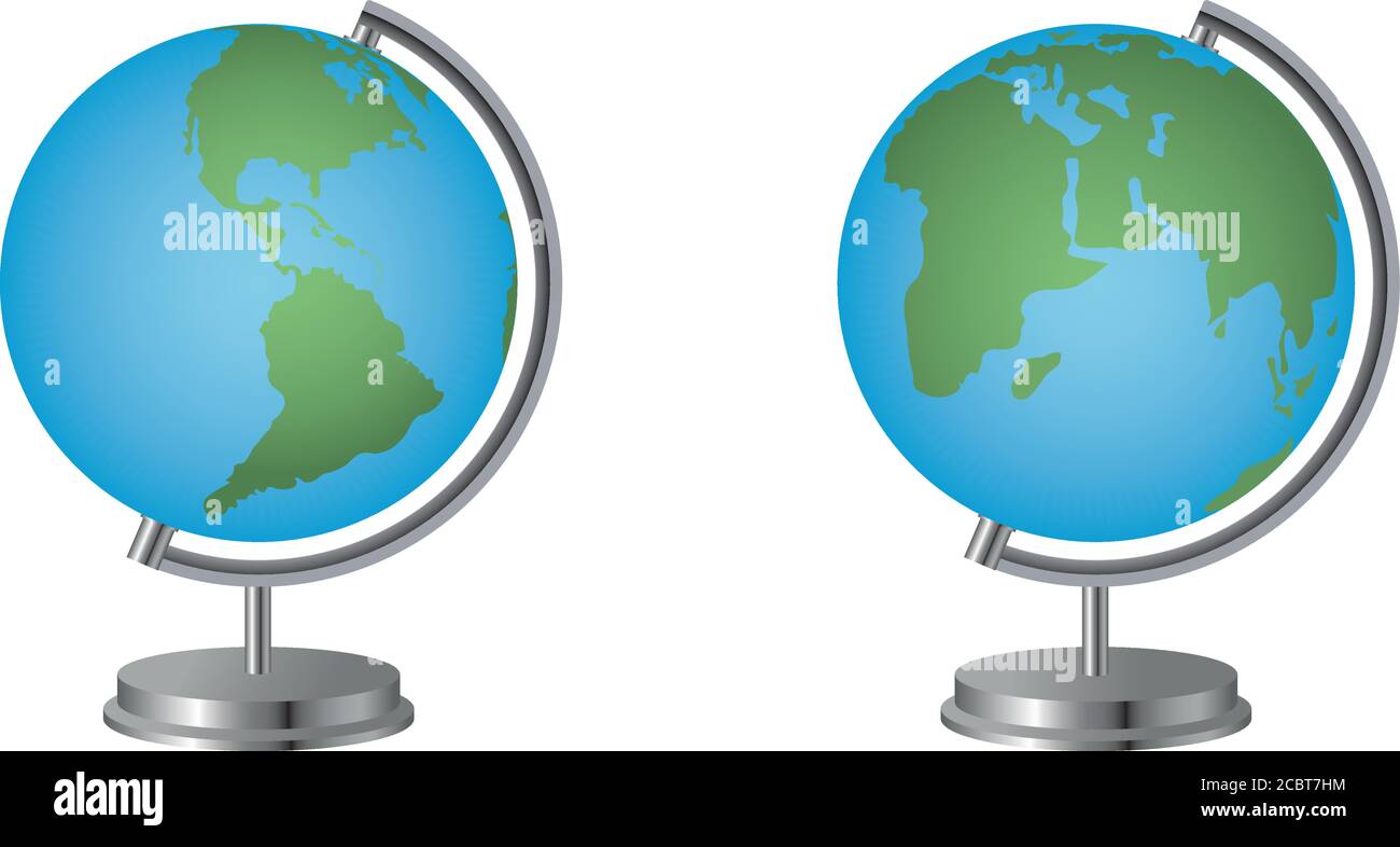 Map globus Stock Vector Images - Alamy