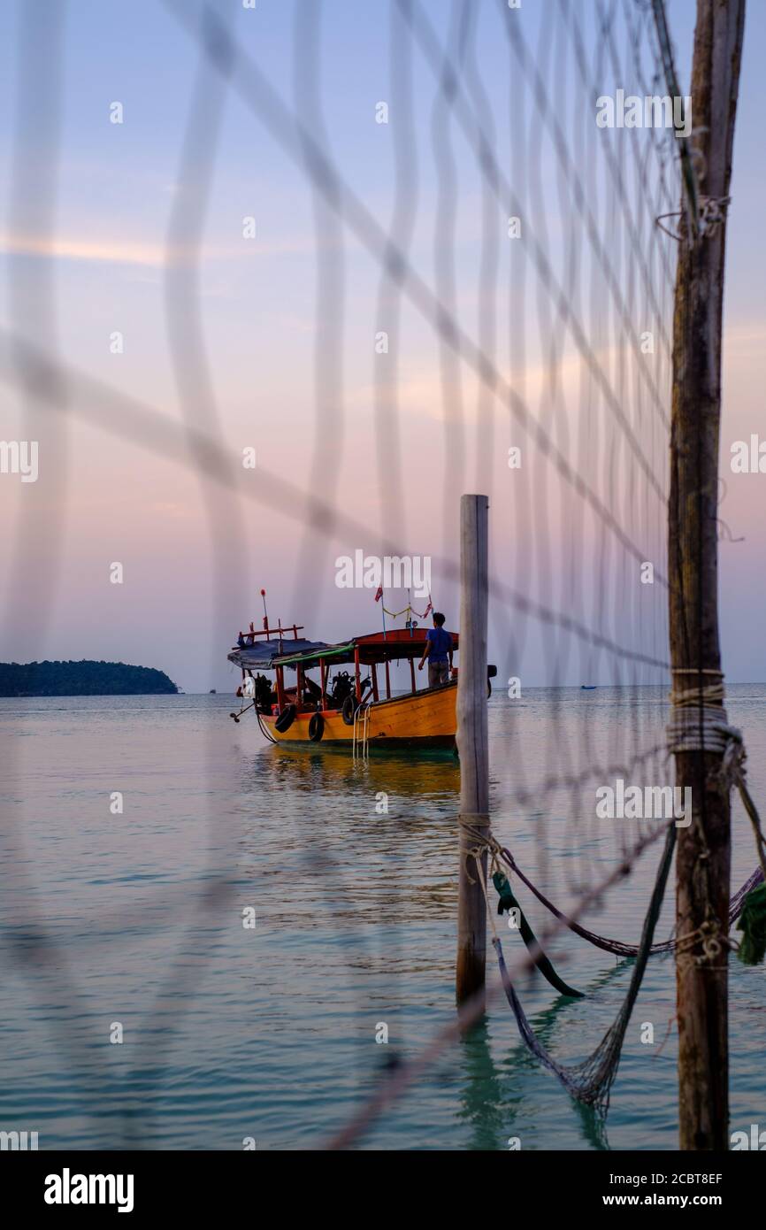 Koh Rong Samloem island, Saracen Bay, Cambodia - April 23 2019 ...
