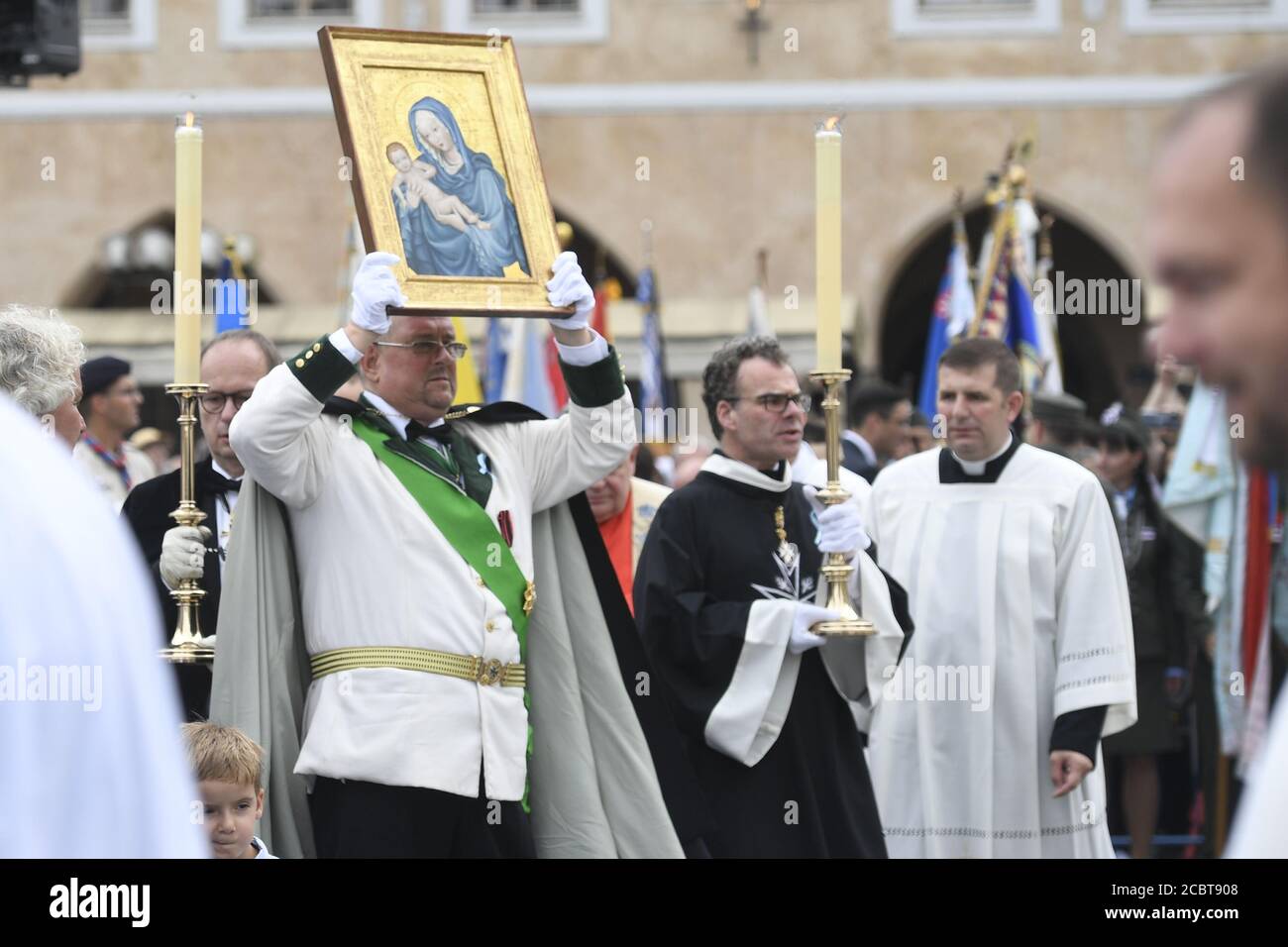 A copy of the panel painting of the so-called Virgin Mary Rynecka was ...