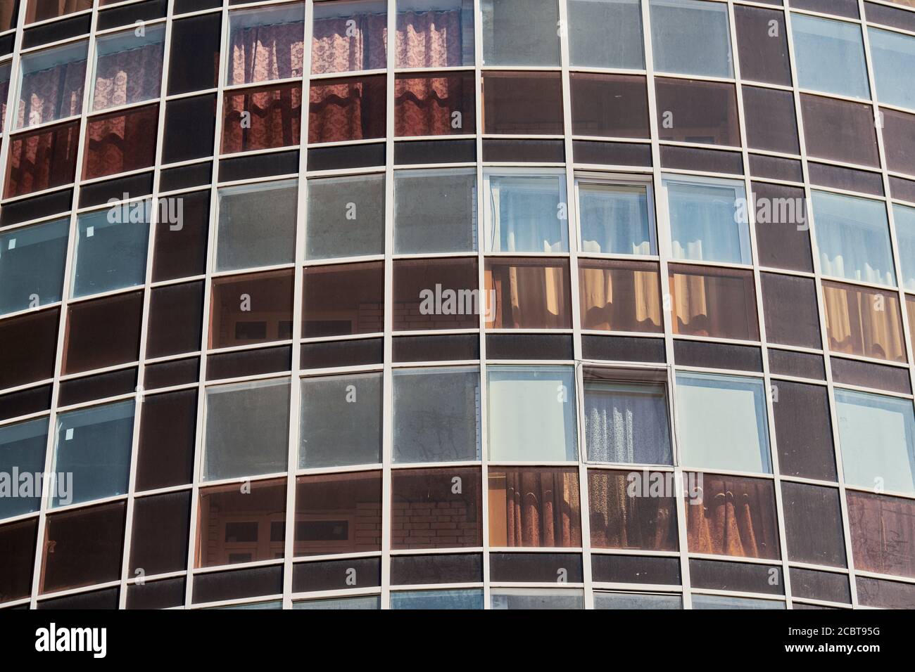 Multistorey building. Rhythm in photography. Multi-storey facade ...