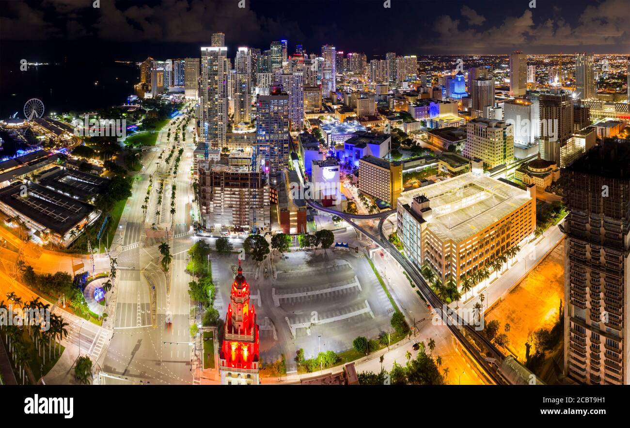 Aerial miami 2020 hi-res stock photography and images - Alamy