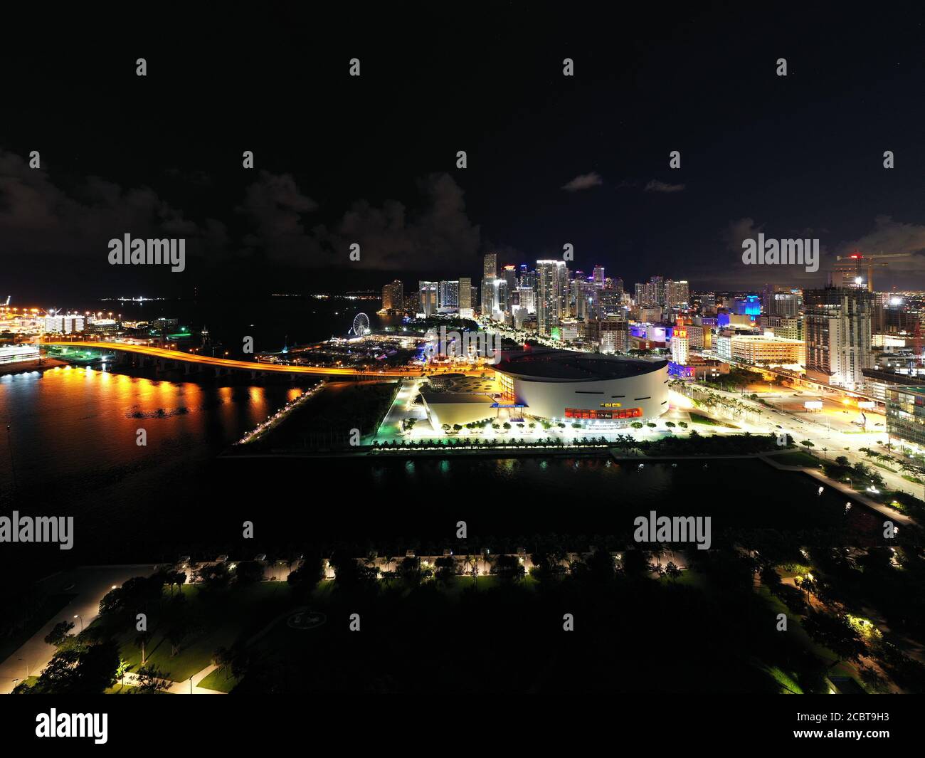 Aerial miami stadium hi-res stock photography and images - Alamy