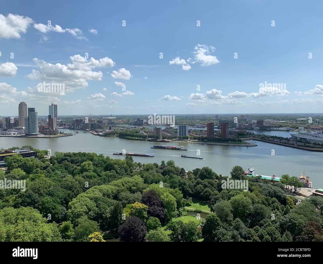 Rotterdam aerial view of the city hi-res stock photography and images ...