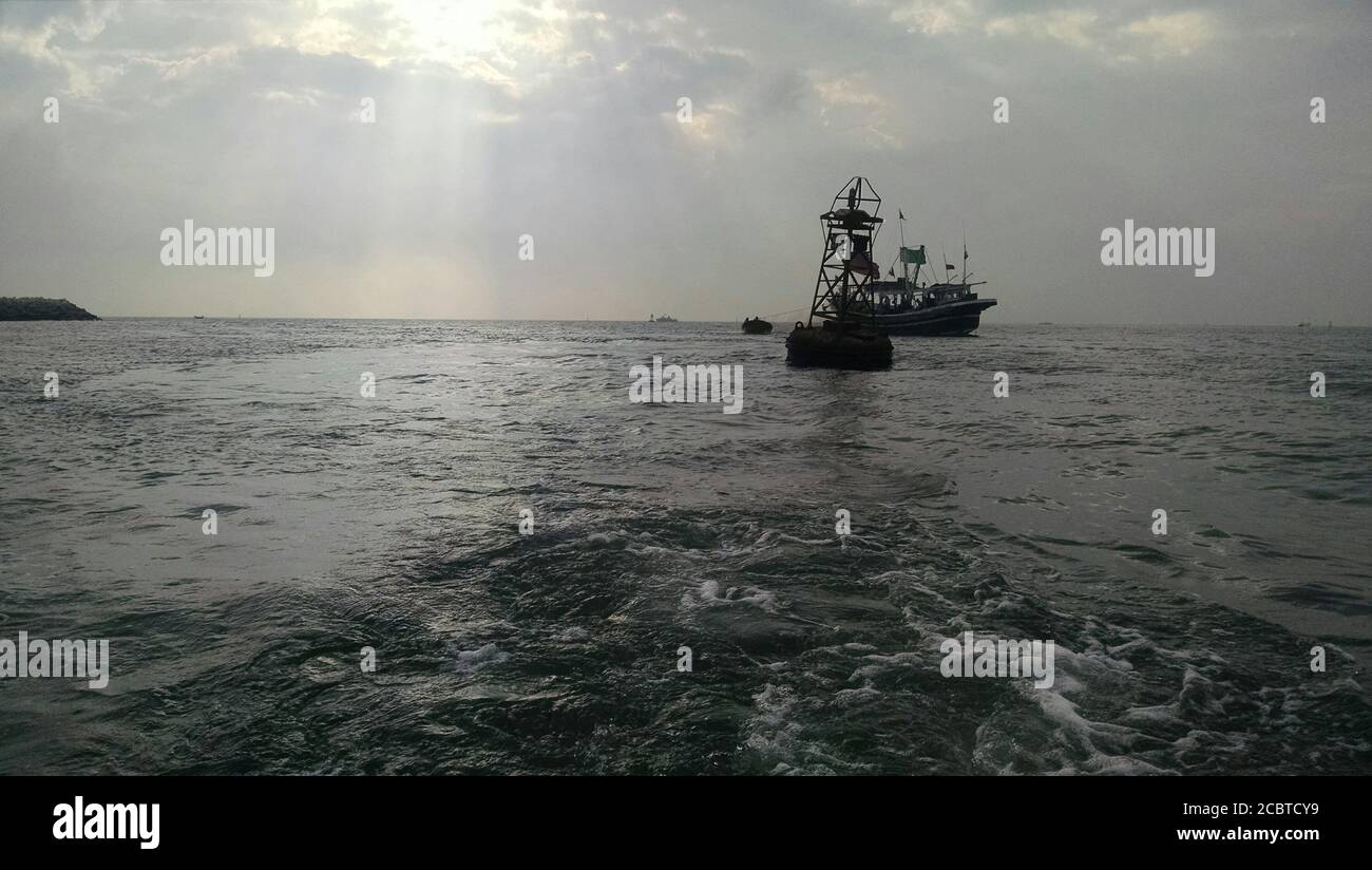 Deep Sea Fishing by Boat near Manora Island Karachi Sindh Pakistan ...