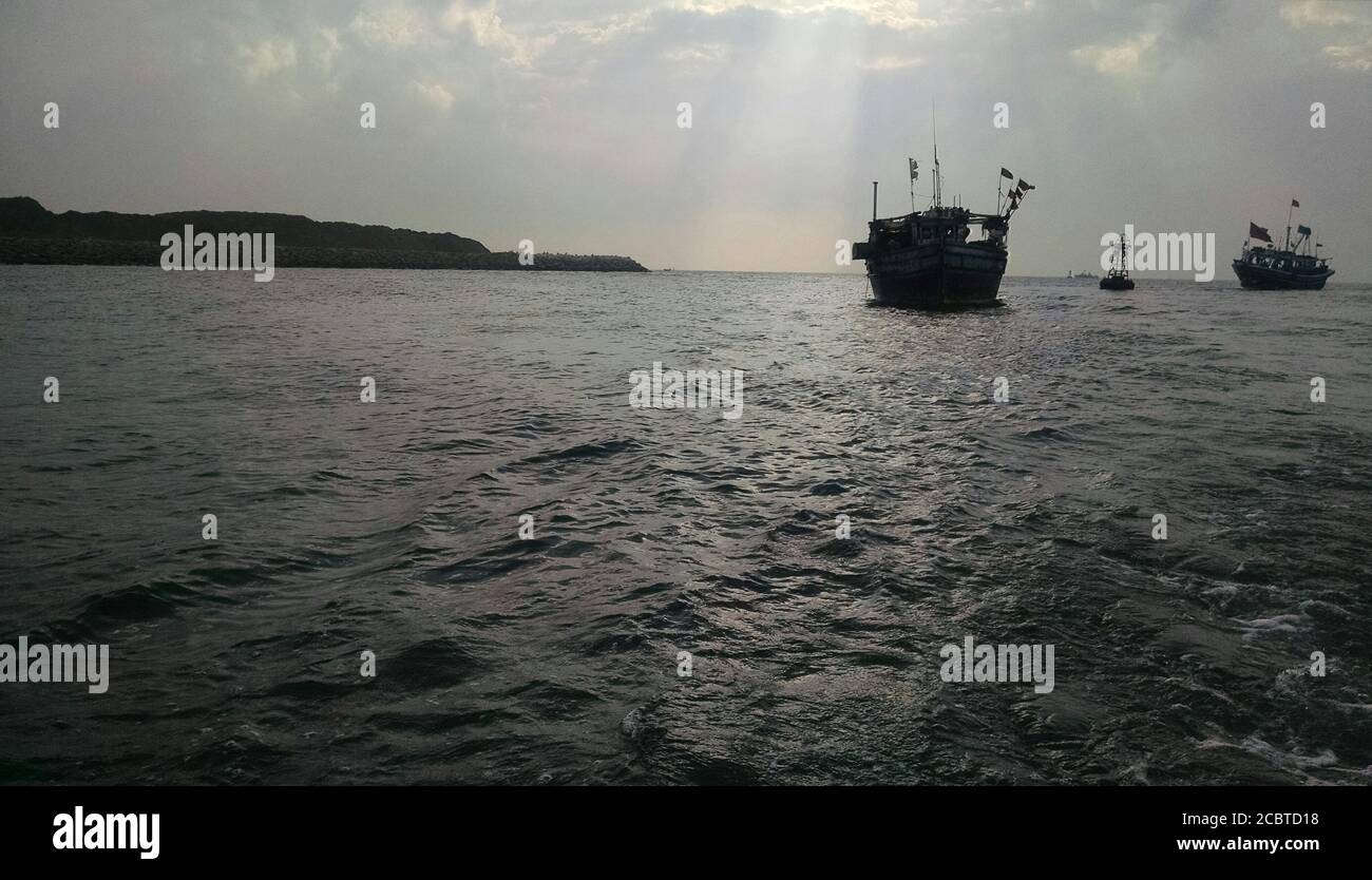 Deep Sea Fishing by Boat near Manora Island Karachi Sindh Pakistan ...