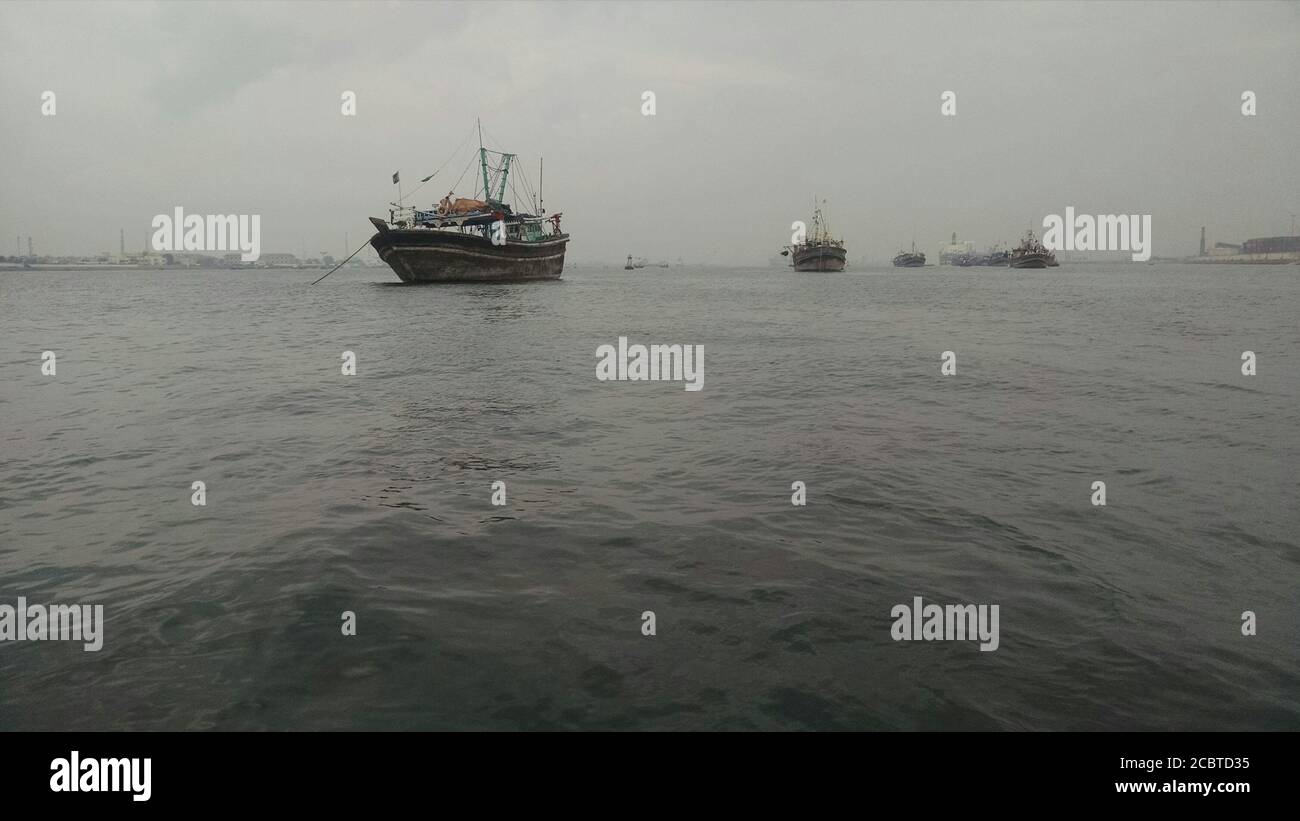 Deep Sea Fishing by Boat near Manora Island Karachi Sindh Pakistan ...