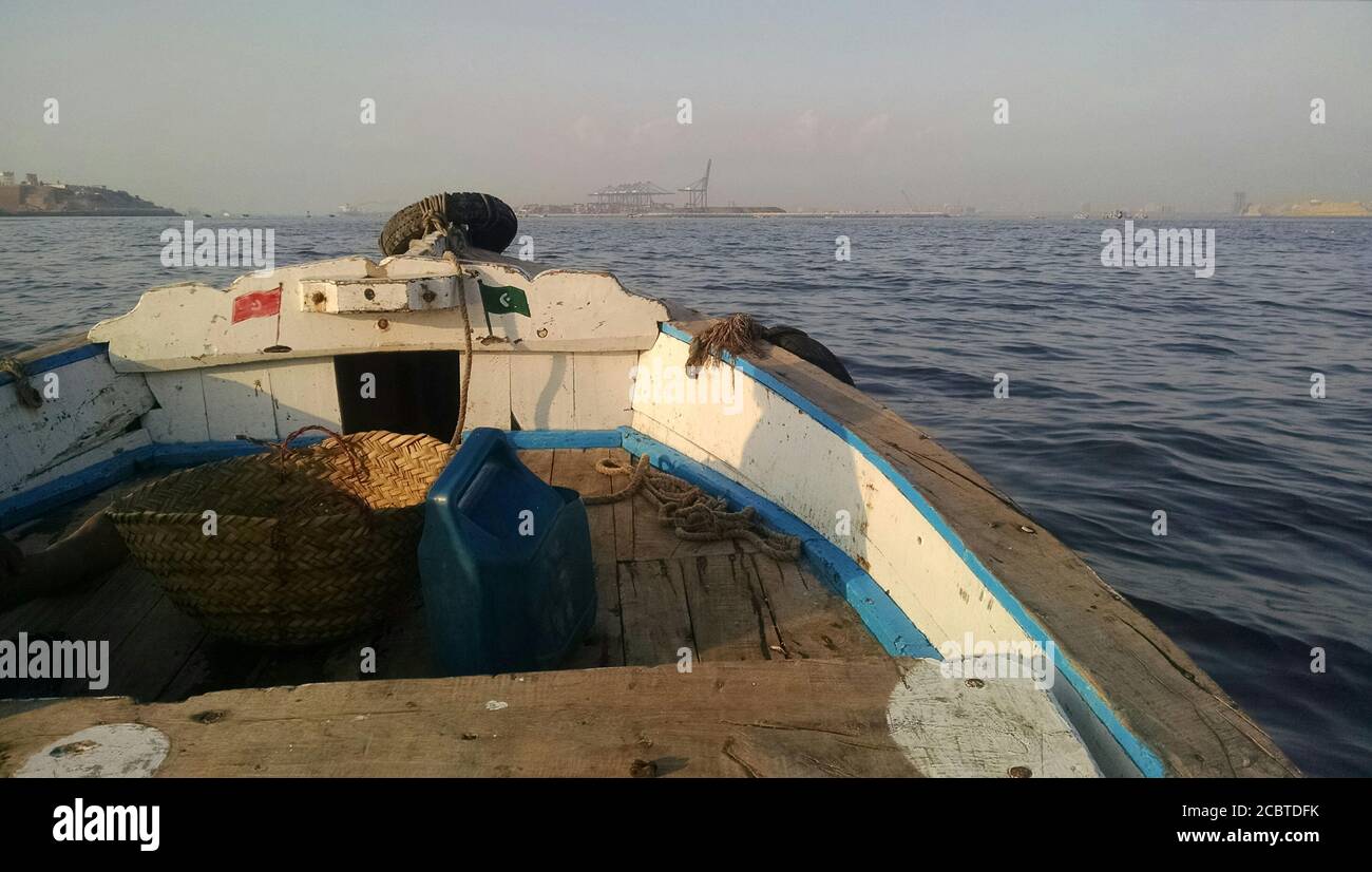 Deep Sea Fishing by Boat near Manora Island Karachi Sindh Pakistan ...