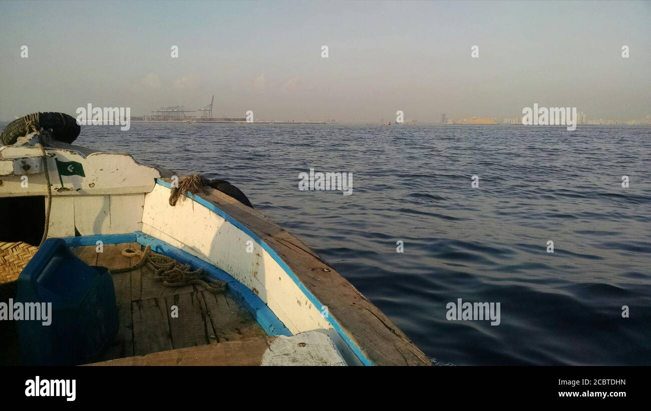 Deep Sea Fishing by Boat near Manora Island Karachi Sindh Pakistan ...