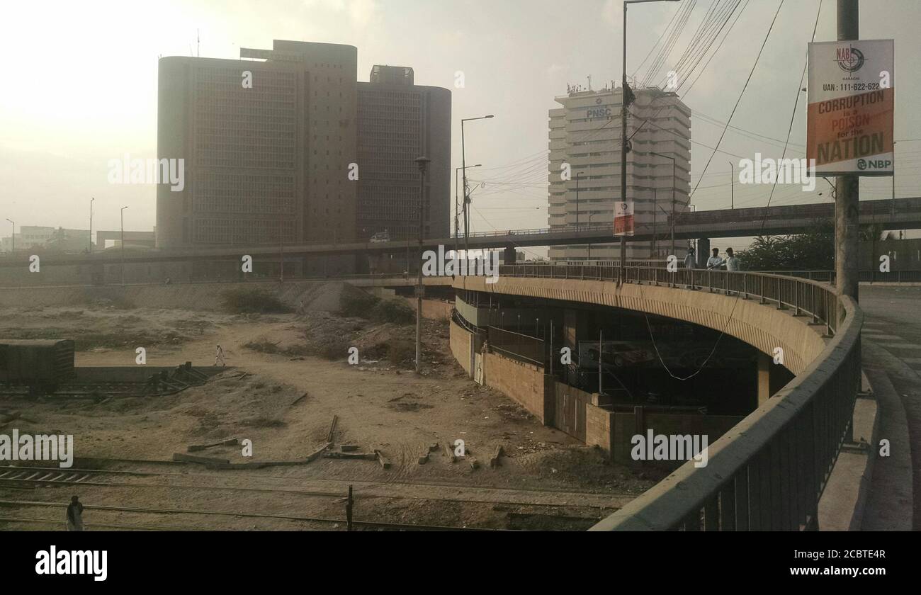 Bridge View at Jinnah Bridge Native Jetty Karachi Pakistan Stock Photo ...