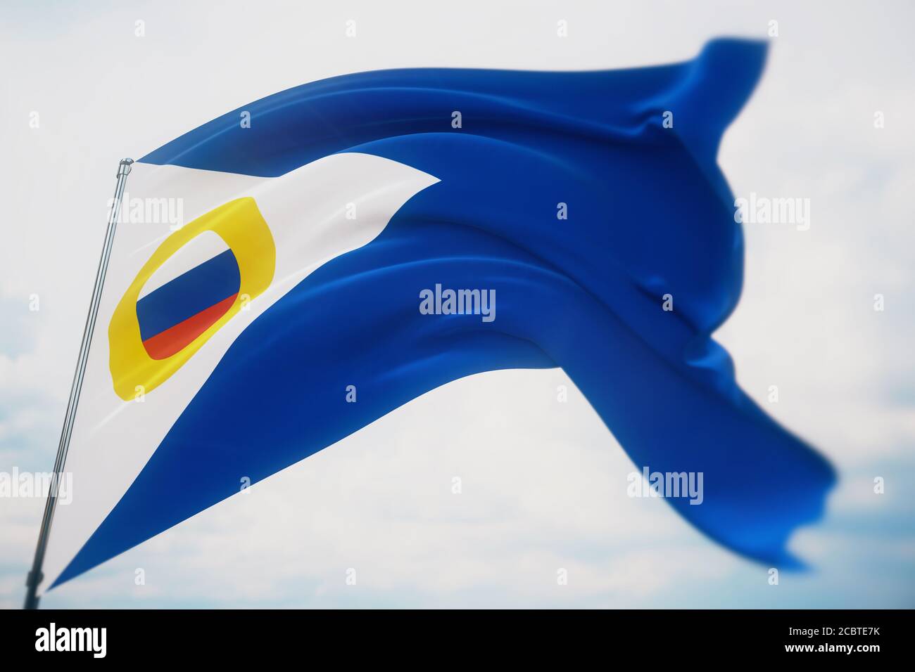 Chukotka autonomous okrug flag hi-res stock photography and images - Alamy