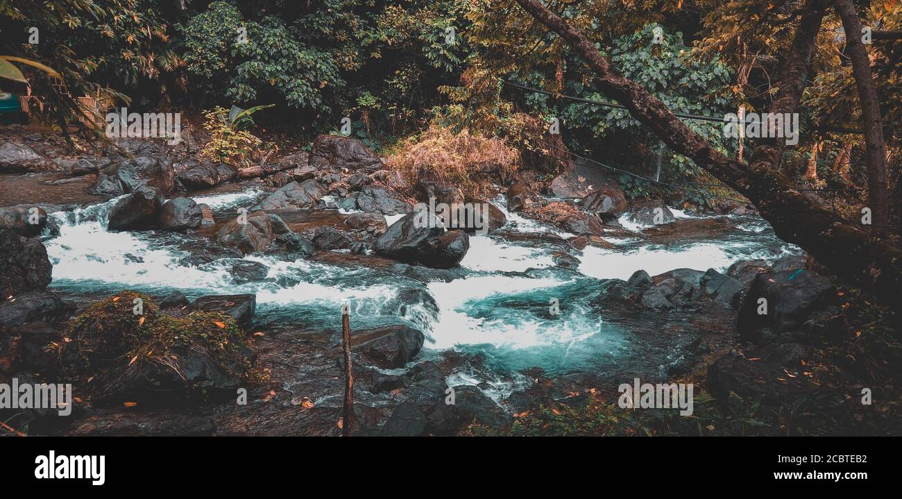 River connecting to Ditumabo Mother Falls Stock Photo - Alamy