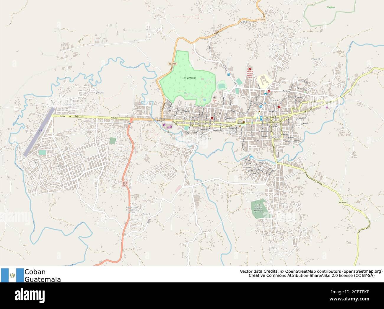 Coban alta verapaz guatemala Stock Vector Images - Alamy