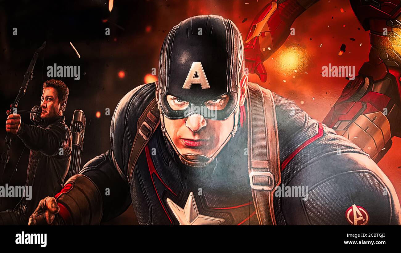 Captain america comic strip hi-res stock photography and images - Alamy