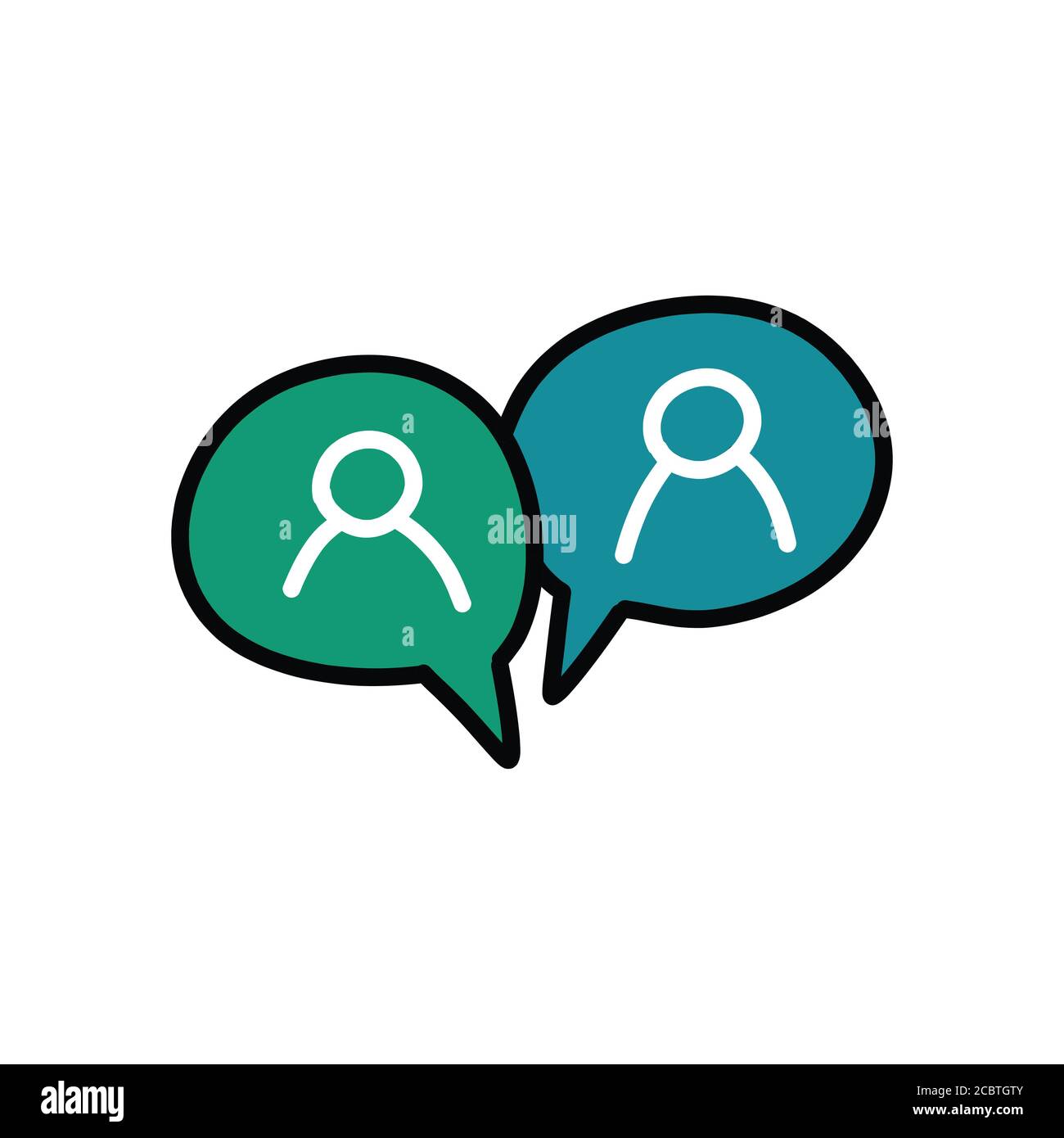 chat doodle icon, vector color illustration Stock Vector Image & Art ...
