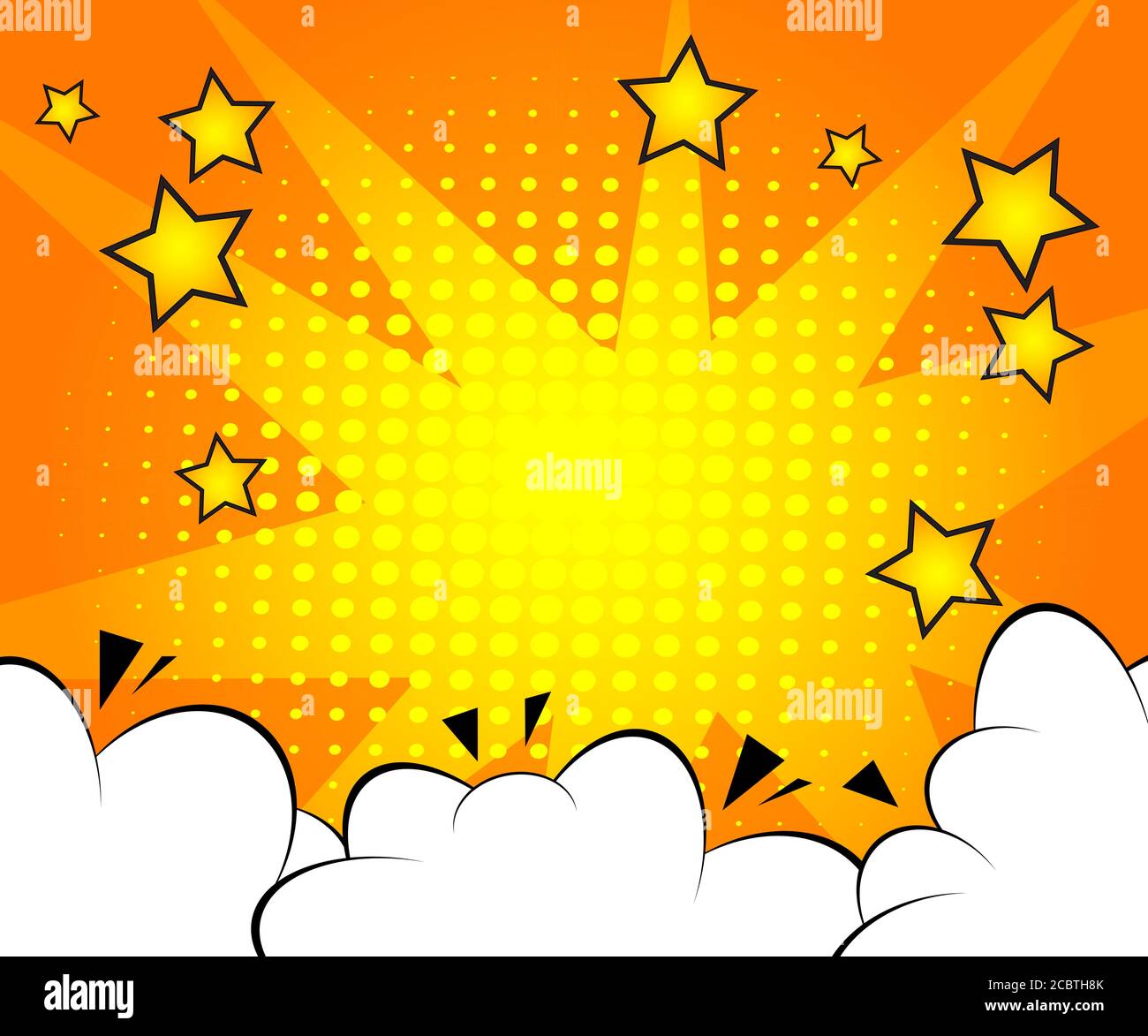Comic book background. Abstract cartoon explosion design illustration ...