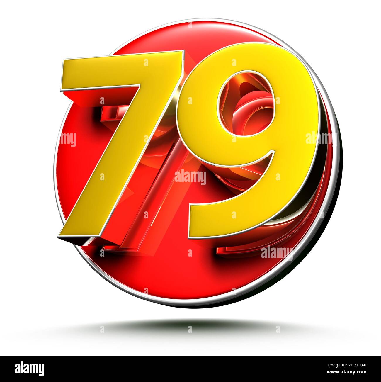 3d number 79 hi-res stock photography and images - Alamy
