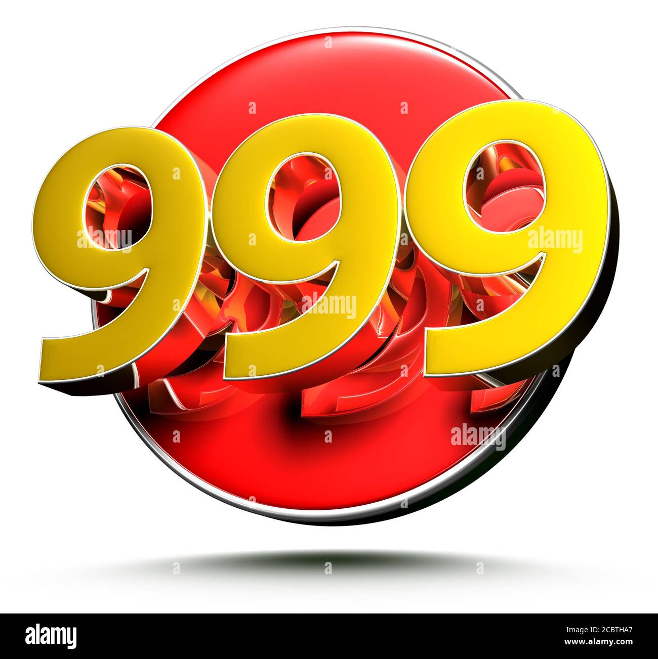 3d number 999 Cut Out Stock Images & Pictures - Alamy
