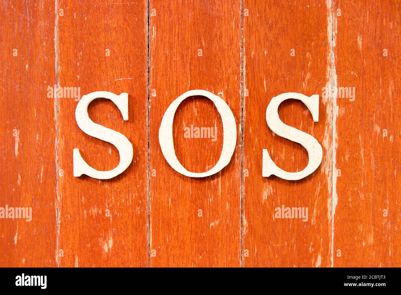 Alphabet letter in word SOS (abbreviation of save our soul/ship or ...