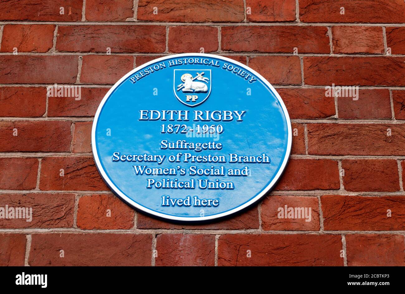 Edith rigby blue plaque hi-res stock photography and images - Alamy