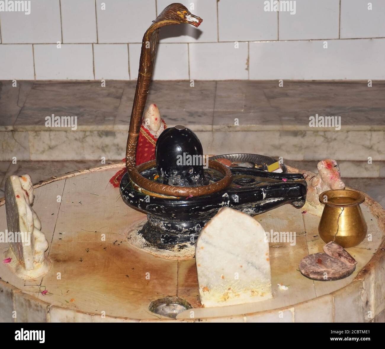 Holy Shiv ling or Shivalingam of Hindu God Lord Shiva at an Indian ...
