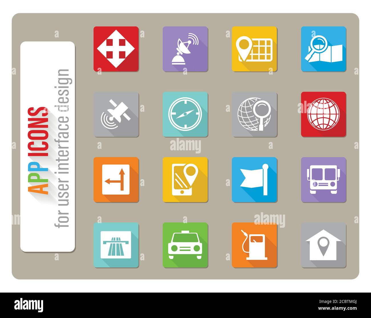 navigation icon set Stock Vector Image & Art - Alamy