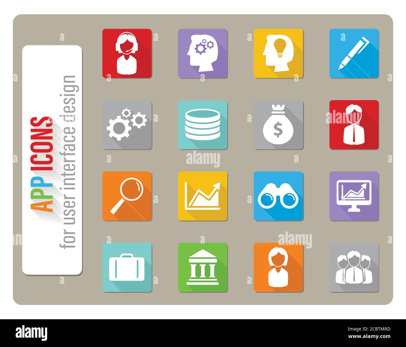 Office simply icons Stock Vector Image & Art - Alamy