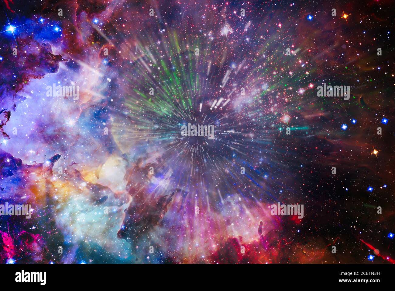 Cosmic clouds of mist on bright colorful backgrounds. Elements of this ...