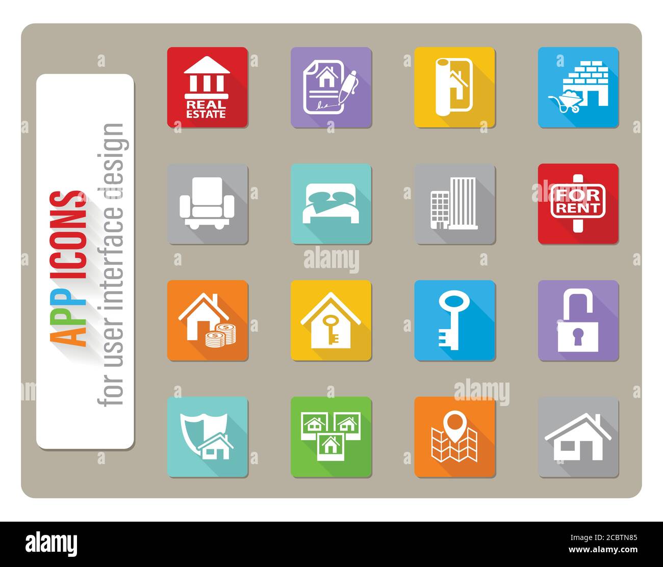 real estate icon set Stock Vector Image & Art - Alamy