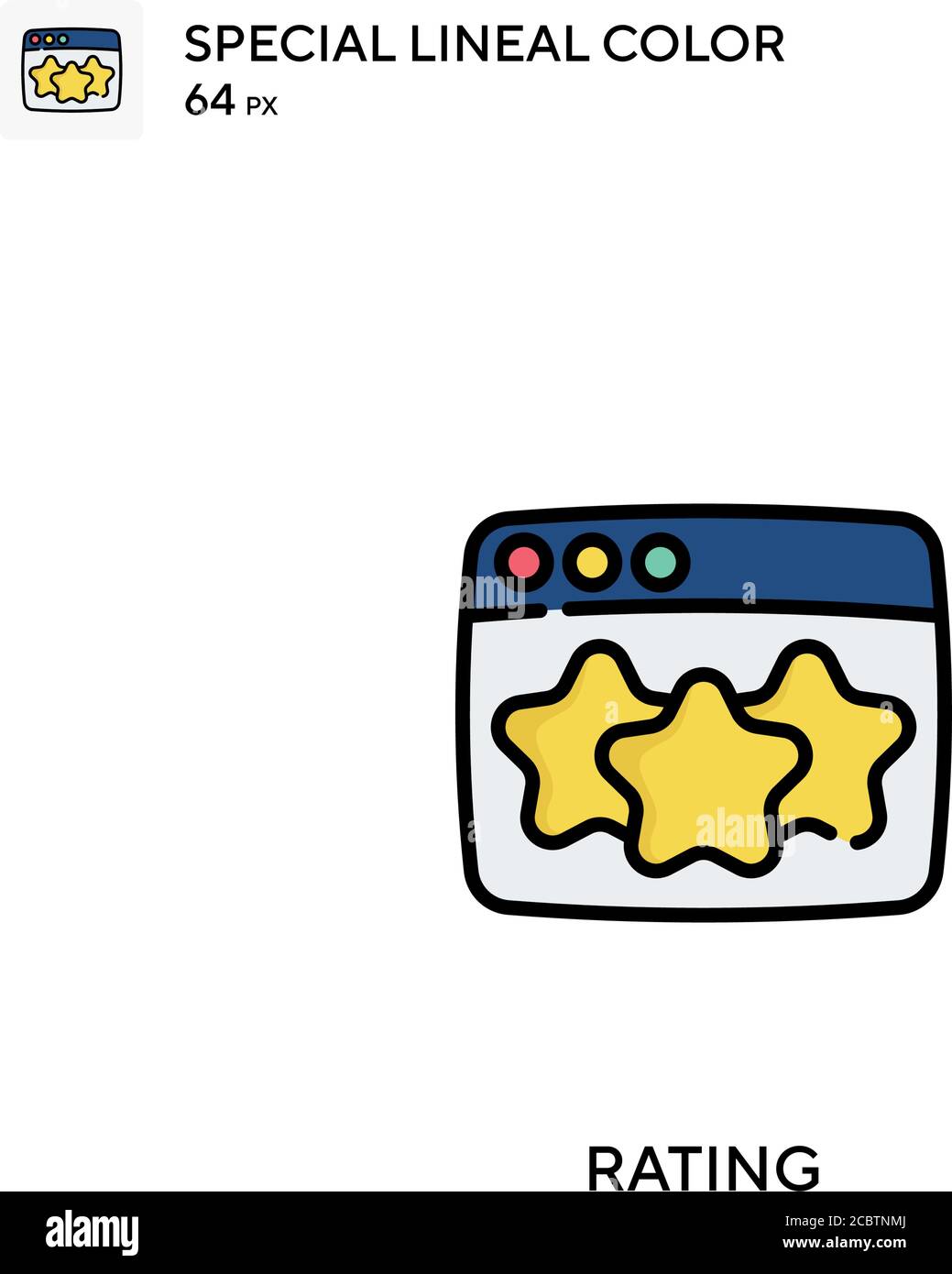 Rating Special lineal color vector icon. Rating icons for your business ...