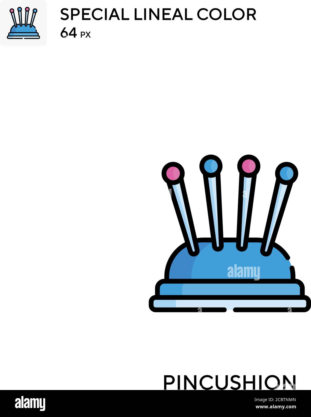 Pink pincushion flower Stock Vector Images - Alamy