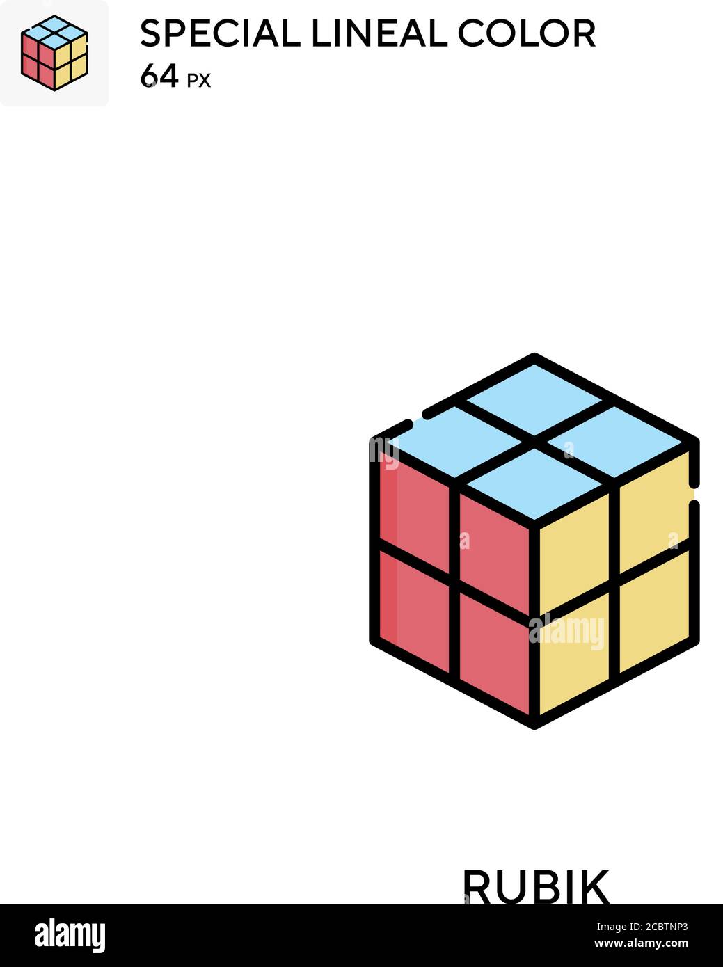 Rubik Special lineal color vector icon. Rubik icons for your business project Stock Vector Image ...