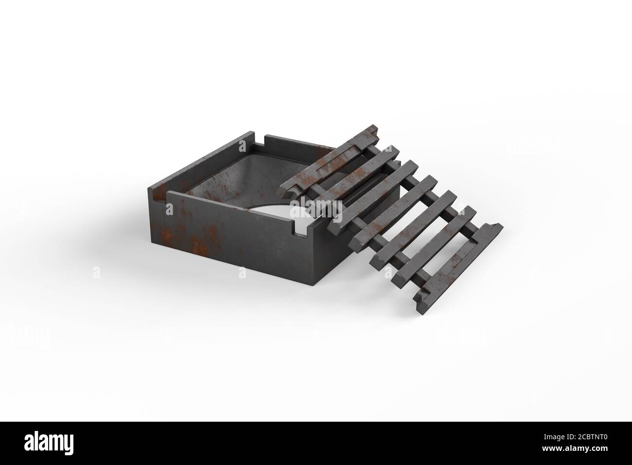 Manhole frame Cut Out Stock Images & Pictures - Alamy