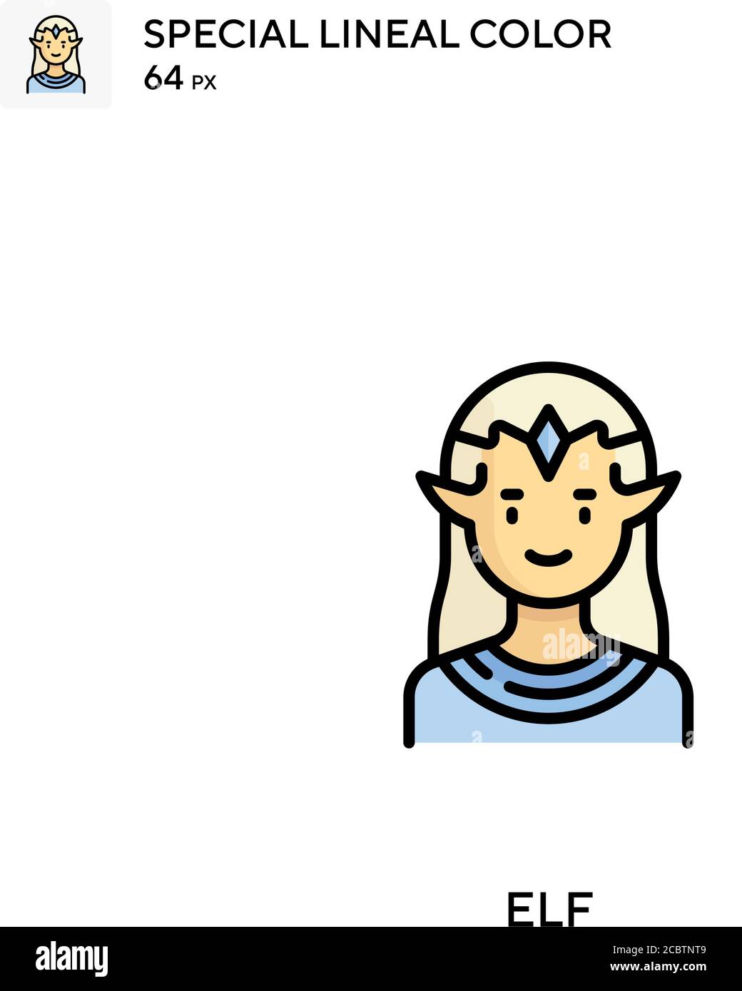 Elf Special lineal color vector icon. Elf icons for your business ...