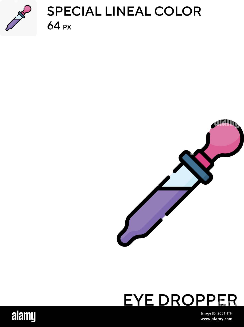 Eye dropper Special lineal color vector icon. Eye dropper icons for ...