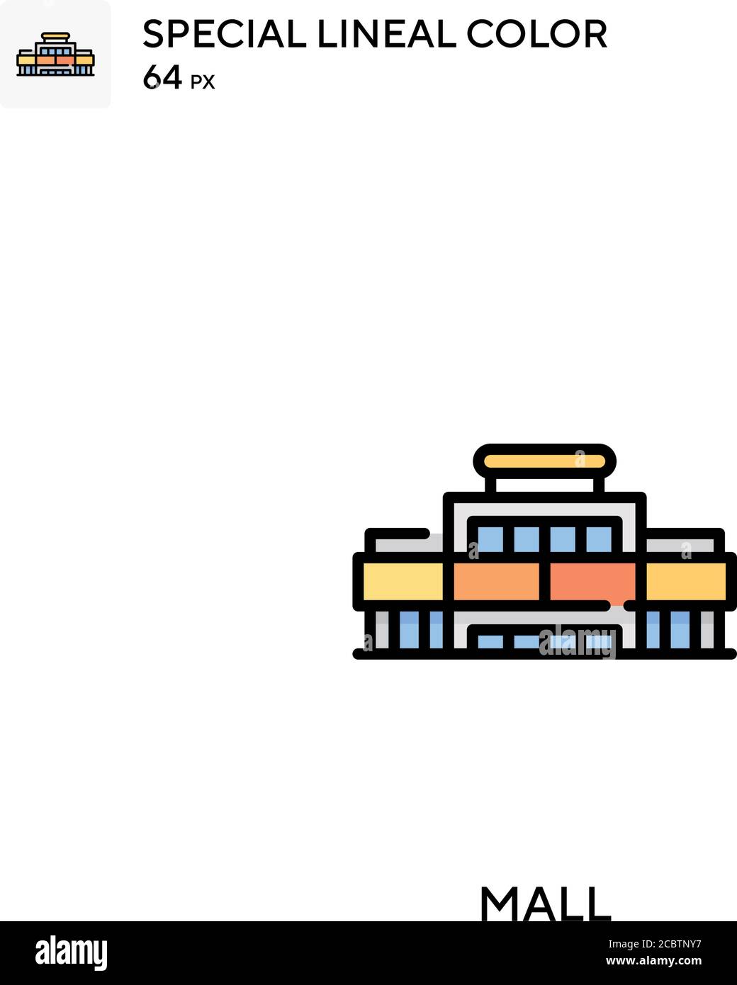 Mall Special lineal color vector icon. Mall icons for your business ...
