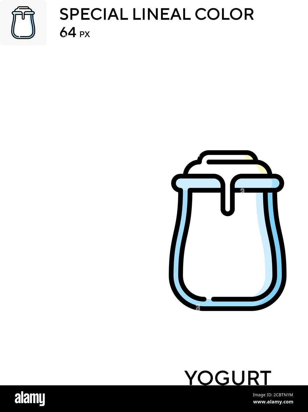 Yogurt Special lineal color vector icon. Yogurt icons for your business ...