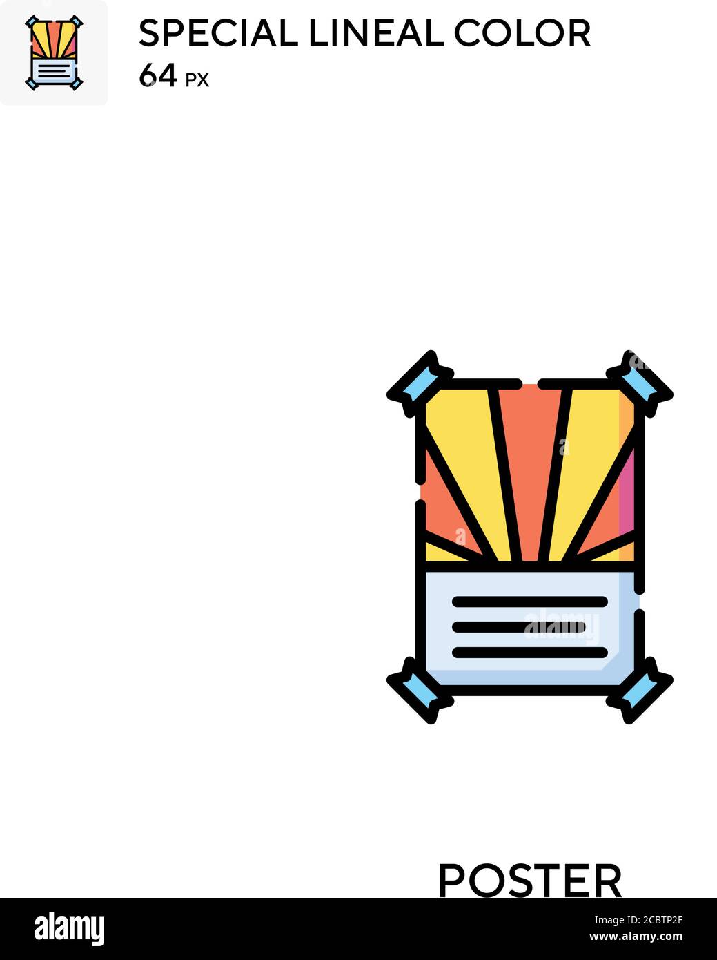 Poster Special lineal color vector icon. Poster icons for your business ...