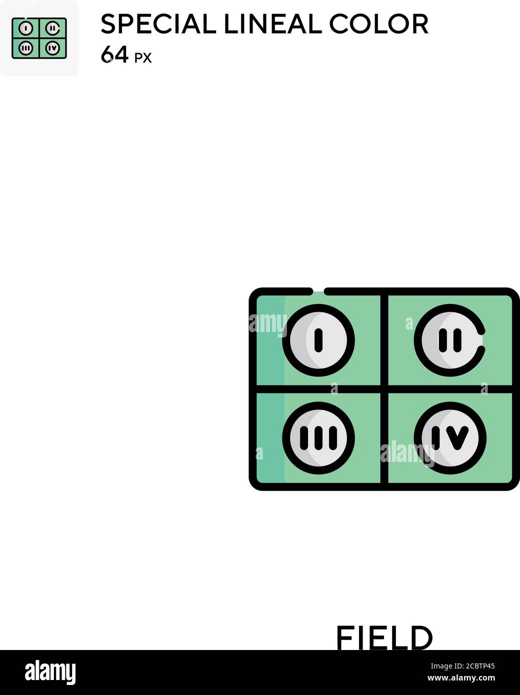 Field Special lineal color vector icon. Field icons for your business ...