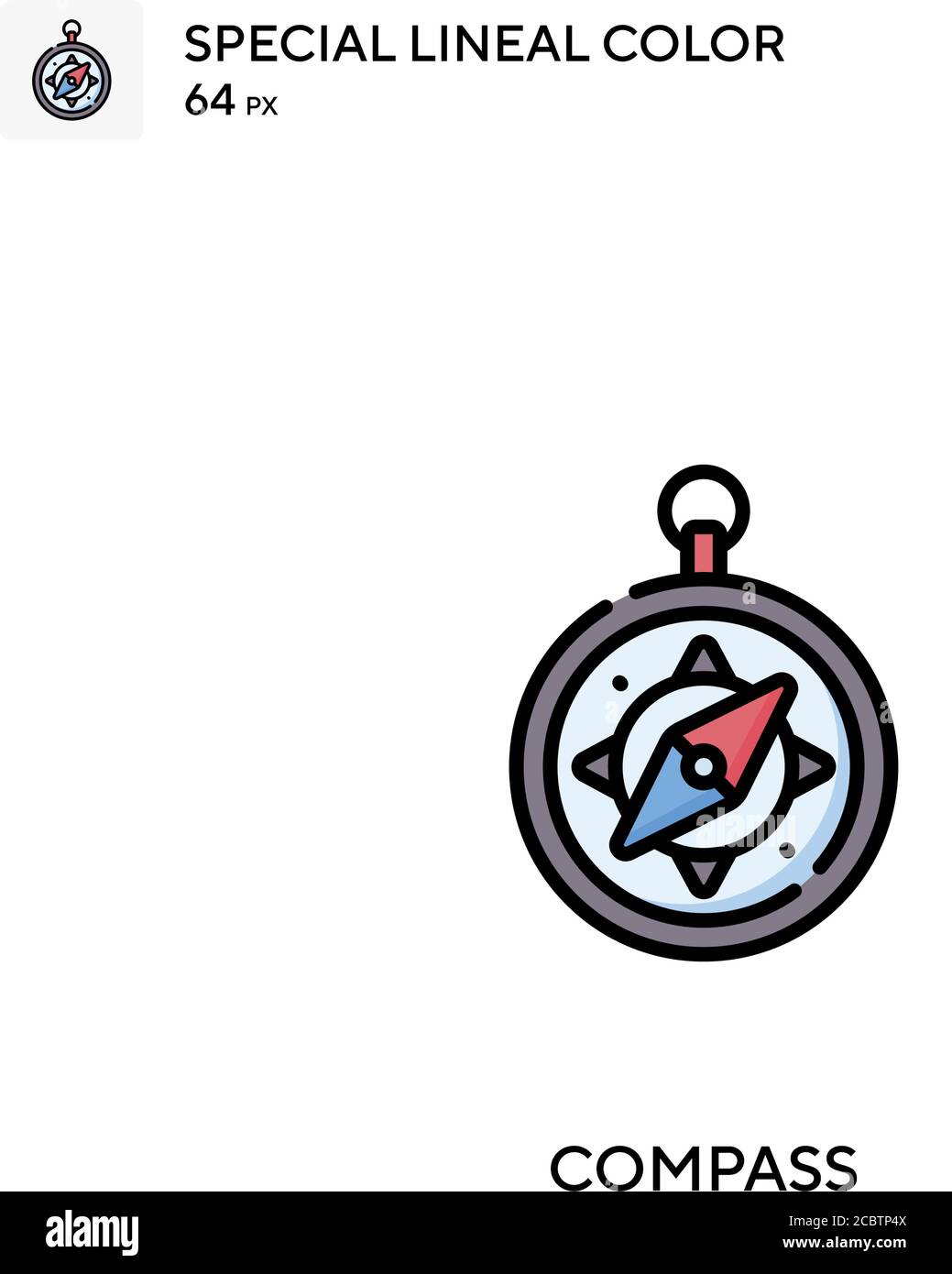 Compass Special lineal color vector icon. Compass icons for your ...