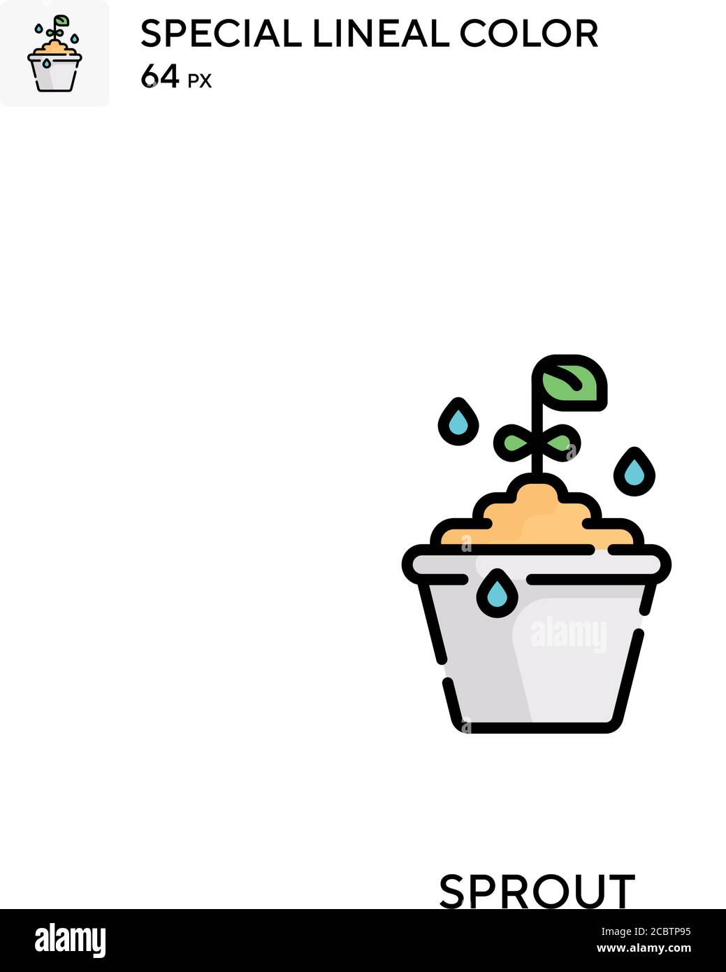 Sprout Special lineal color vector icon. Sprout icons for your business ...