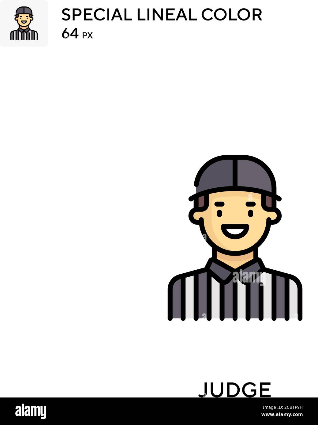 Judge Special lineal color vector icon. Judge icons for your business ...