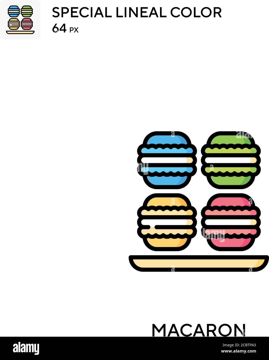 Macaron Special lineal color vector icon. Macaron icons for your business project Stock Vector ...