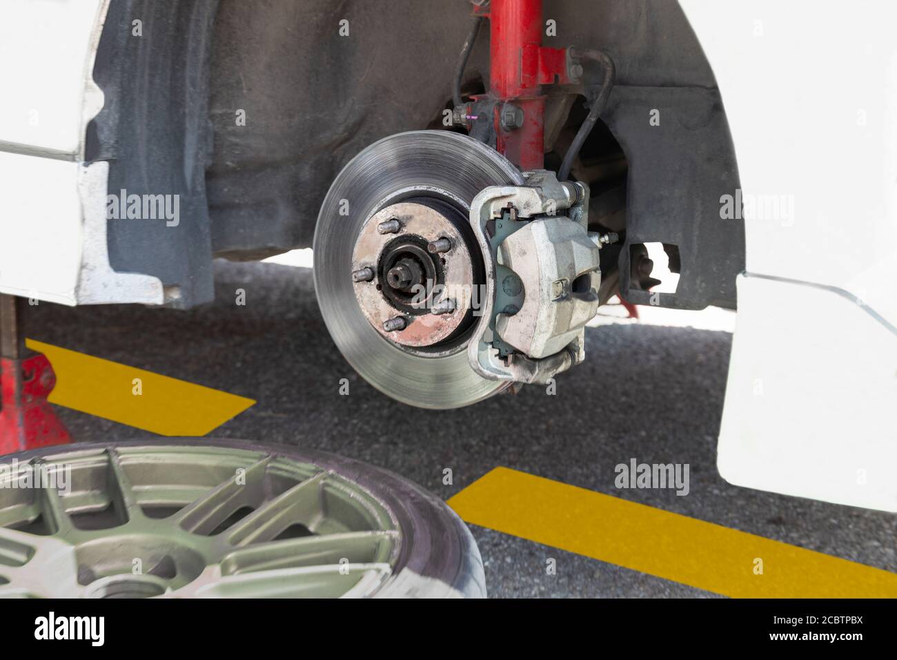 Car disc brake repair hi-res stock photography and images - Alamy