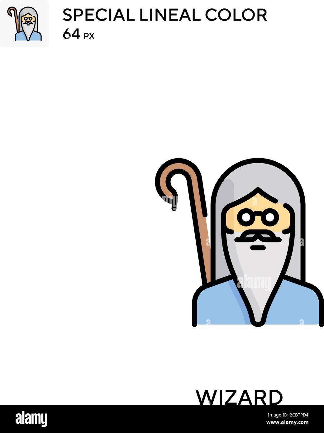 Wizard Special lineal color vector icon. Wizard icons for your business ...