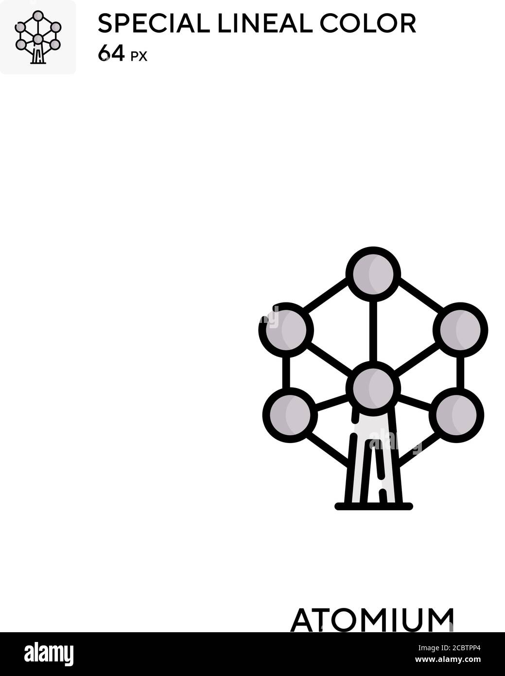 The atomium building Stock Vector Images - Alamy